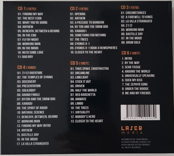 Rush "Rush Box (Legendary Radio Broadcast Recordings)" 6 CD – Trom'hell