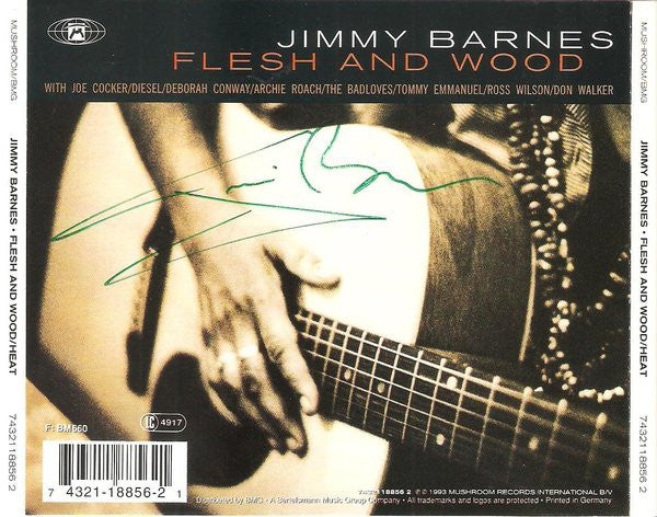Jimmy Barnes "Heat / Flesh And Wood" 2 CD (2 albums) not sign – Trom'hell